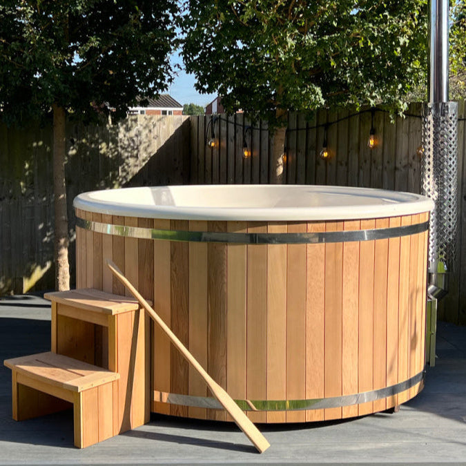 Off Grid Wood Fired Hot Tub (Clearance) | Urban Cedar Hot Tubs